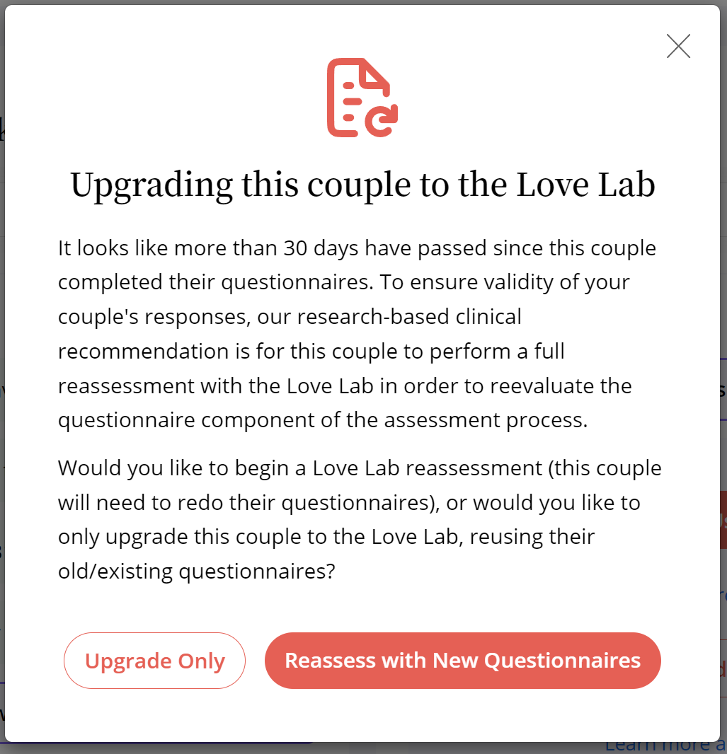 My couple is currently using the Checkup and changed their mind. Can I ...